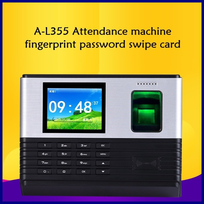 A-L355 Time Attendance Machine Chinese, English and Spanish Fingerprint ...