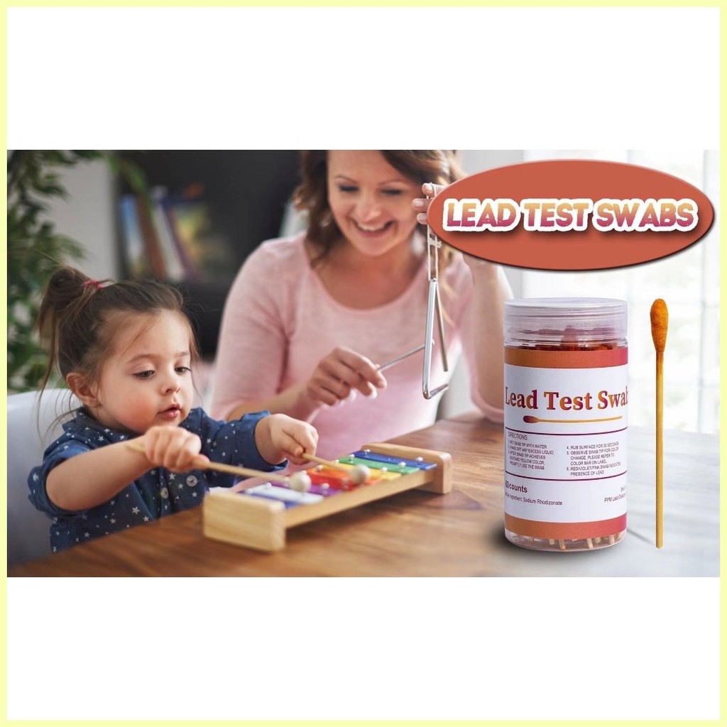 ∇ Lead Paint Test Kit with 60 pcs Test Swabs, Instant Lead Test Kit for ...