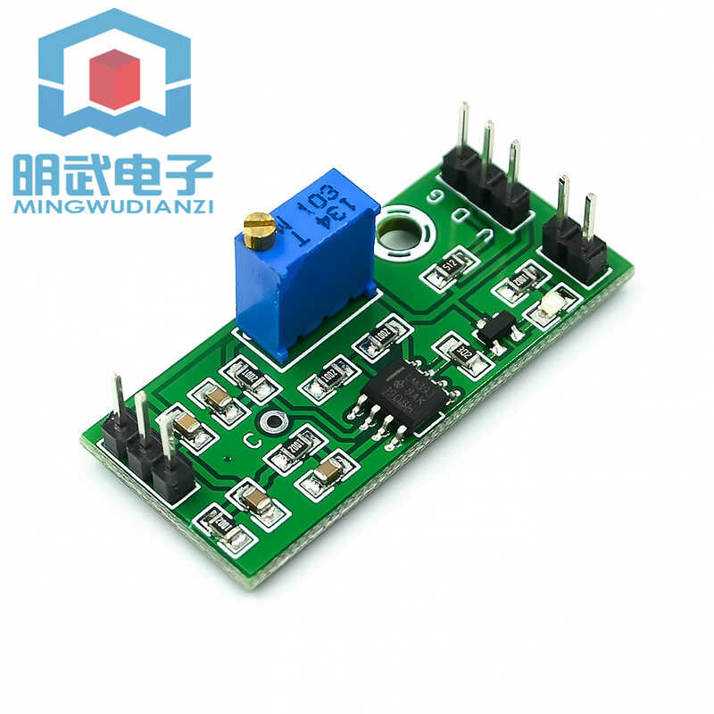 LM393 voltage comparator module adjustable precision signal waveform shaping high-level dual ou ...