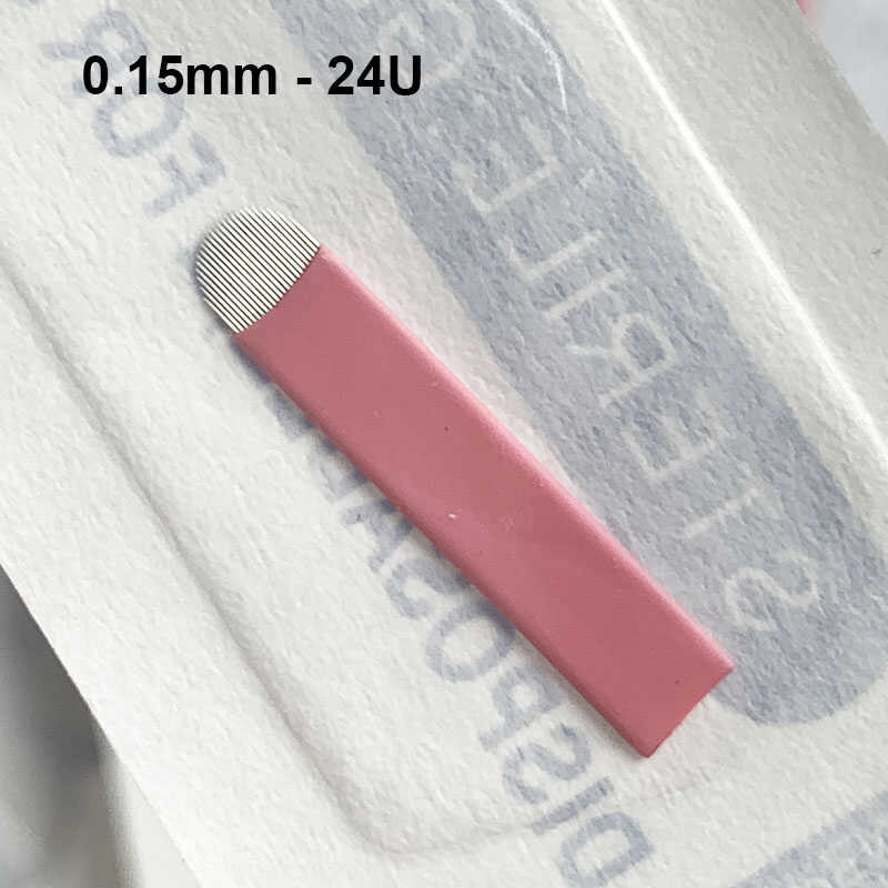 Tt 0.15Mm 24U Lamina Tebori Flex Microblading U-Shape Blades 24 s ...