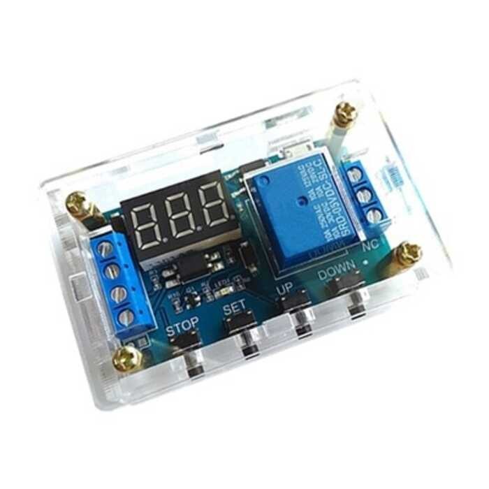 1-channel relay module with shell delay power-off disconnection trigger delay cycle timer switc ...