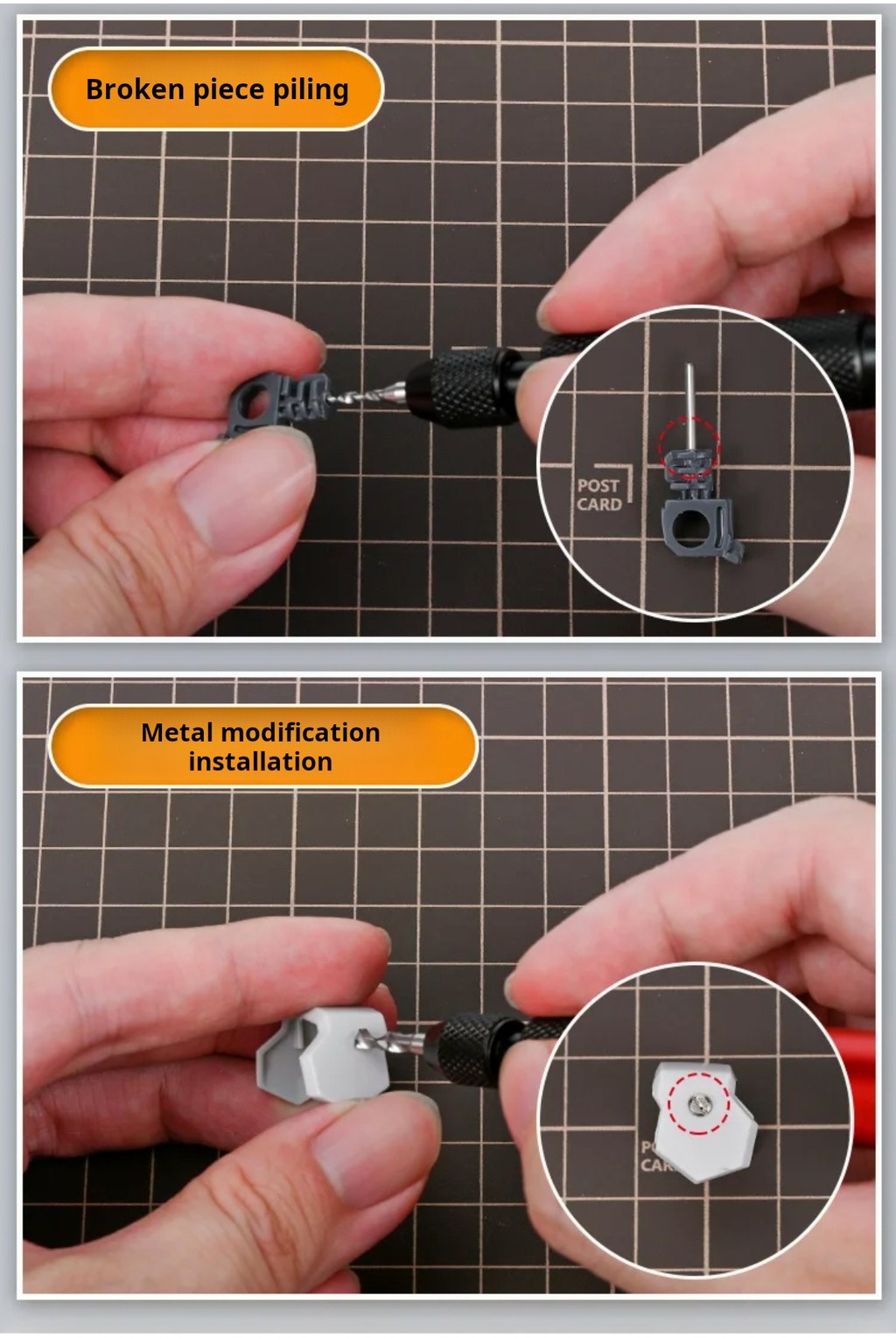 MS091 Portable Hand Drill Assembly Model Drilling Tools for Gundam ...