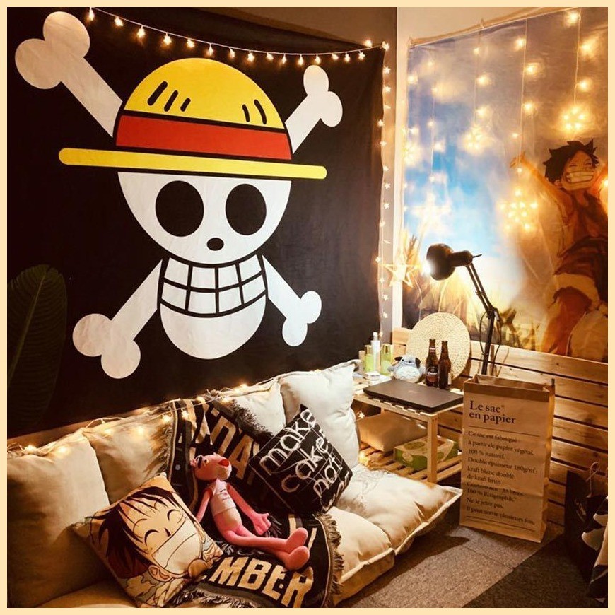 90x60cm One Piece Flag Monkey D. Luffy Flag Jolly Roger Pirate Flag ...