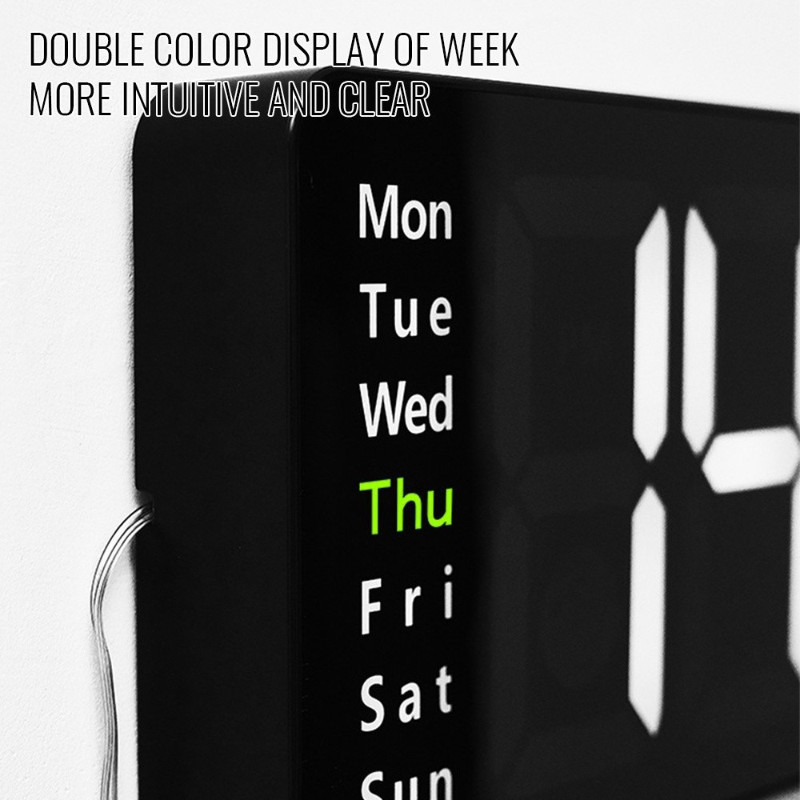 【COD】UPGRADED 16” Large Time Digit Led Digital Alarm Clock Wall Hang ...