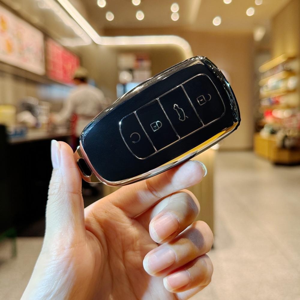 4 Buttons TPU Car Remote Key Case Shell, Fit for Chery Tiggo 7 Pro Max ...