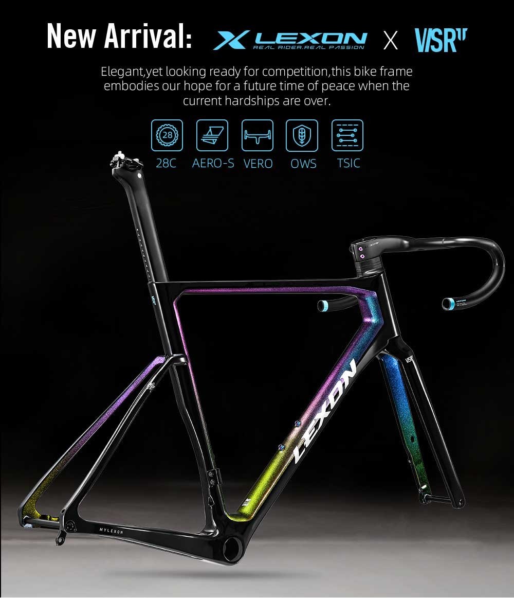2024 Lexon VISRT Carbon Frame Road Bike Disc Brake Full Inner Cable ...
