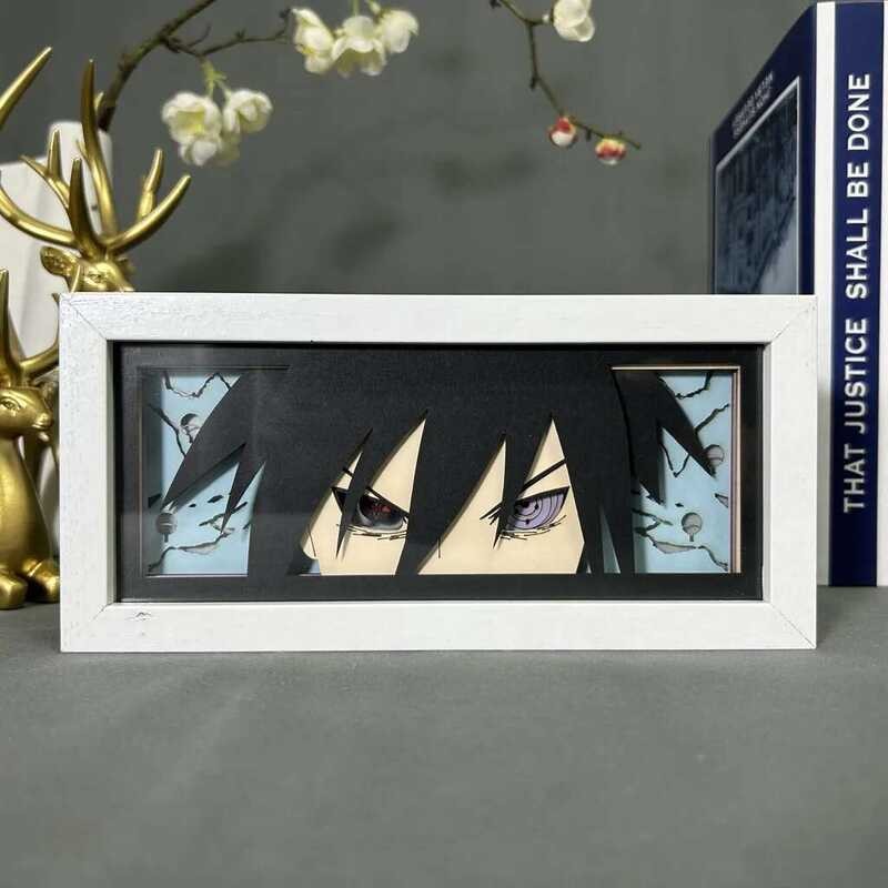 Anime Character Lightbox Christmas Gift 3D Paper Cuttings Light Box ...