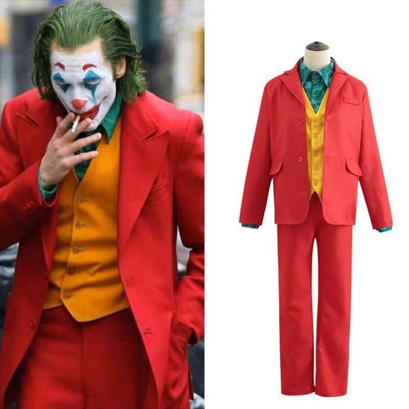 JOKER Phoenix DC Movie Clown Suit COS Halloween Cosplay Performance ...
