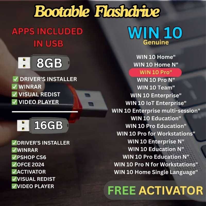 BOOTABLE FLASH DRIVE USB W10 & W11 OS INSTALLER 429 | Shopee Philippines