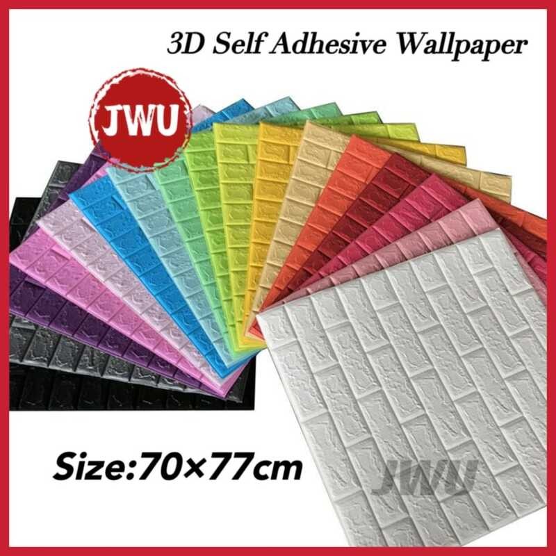 Big Size 70X77cm Wall Stickers PE Foam 3D Wallpaper Brick Safety ...
