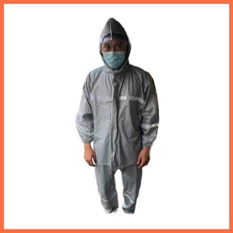 Vulcanized Raincoat - Titanium And Blue Kapote | Shopee Philippines