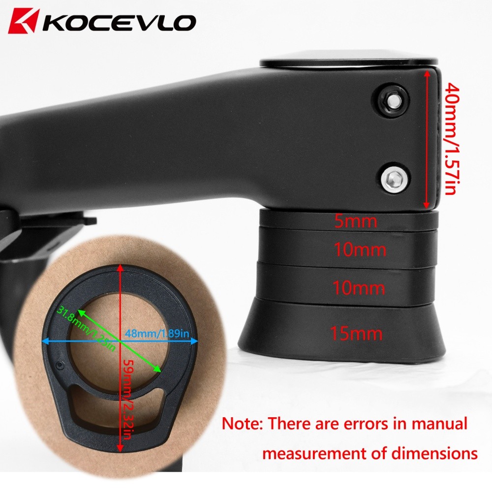 KOCEVLO Road Bicycle Handlebar 28.6/31.8mm Carbon Fiber Integrated ...