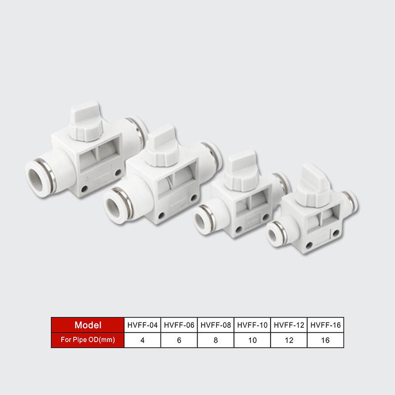 HVFF Tube straight on-off switch valve Pneumatic air quick connector ...