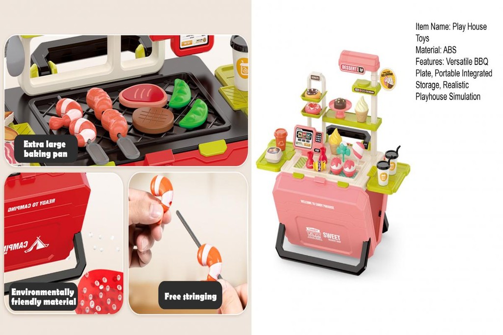 [TS] Toy Barbecue Grill for Children Toy Grill for Kids Outdoor Bbq ...