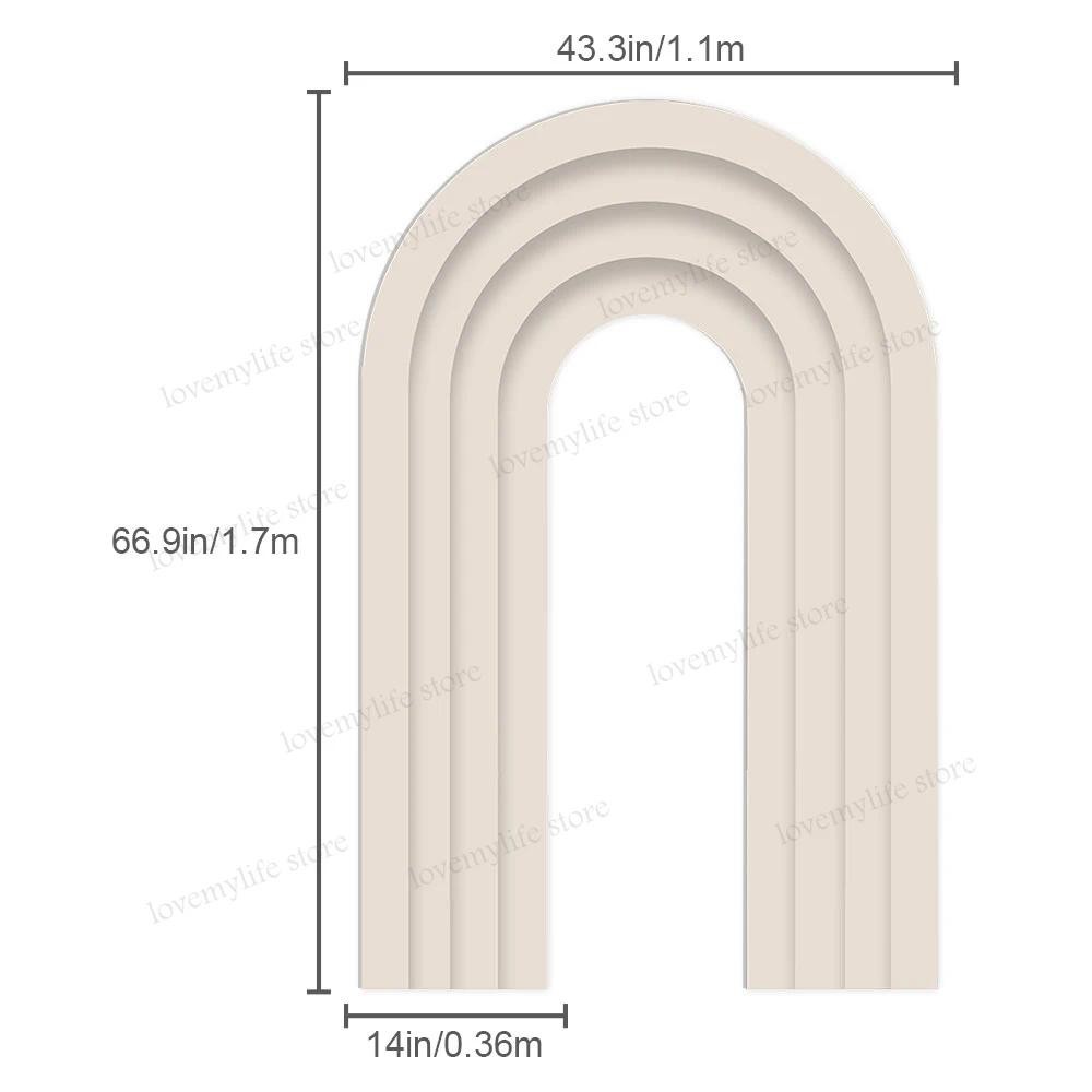 170cm Wedding Arch Backdrop Large White Pink Blue Hollow Arch Cardboard ...
