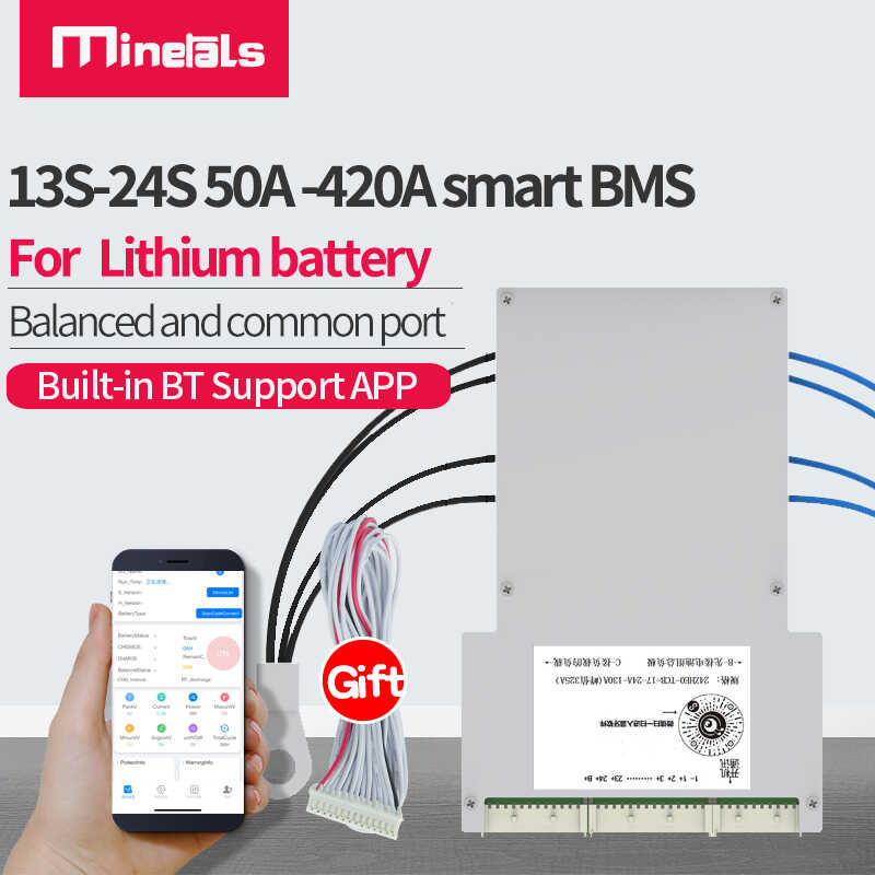 Smart ANT BMS 13S-24S 18S 19S 20S 21S 22S 23S 420A 48V 16S Bluetooth ...