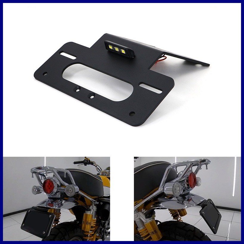 Fit For HONDA MONKEY 125 2018 2019 2020 2021 2022 2023 Motorcycle License Plate Holder Bracket ...