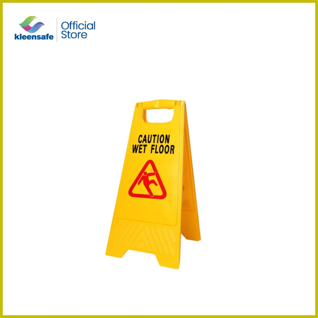 Kleensafe Floor Sign Caution Wet Floor Signage A-frame | Shopee Philippines