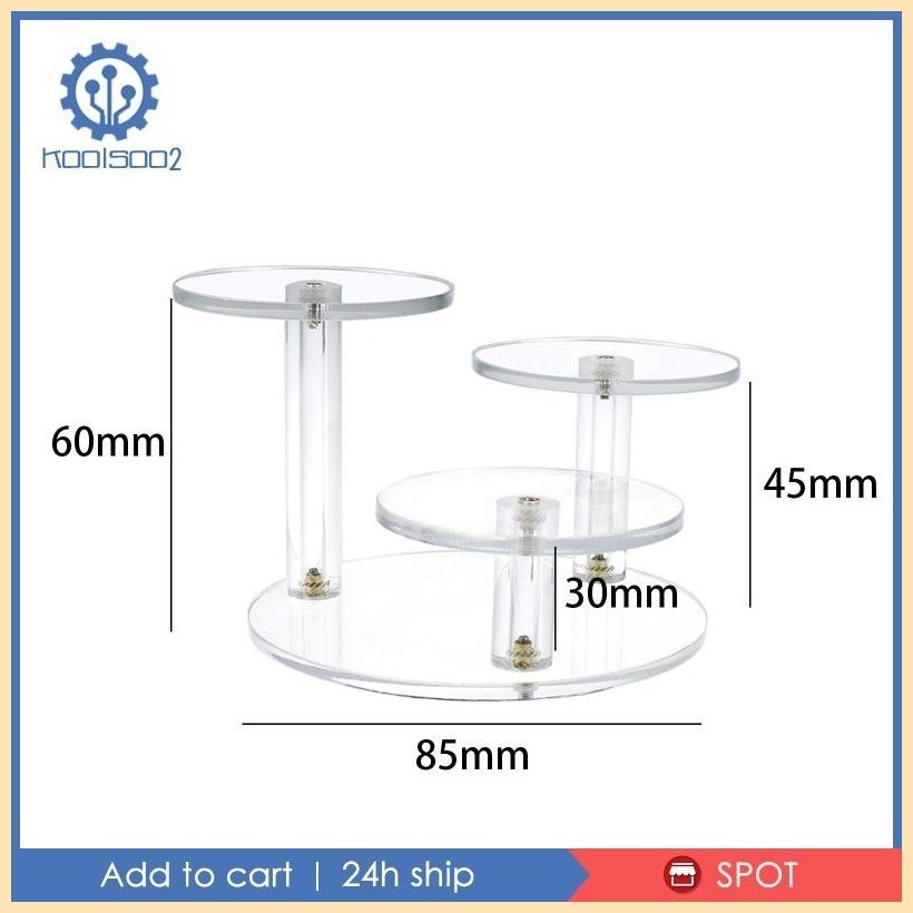 [Koolsoo2] Round Acrylic Riser, Round Acrylic Display Stand, Round ...