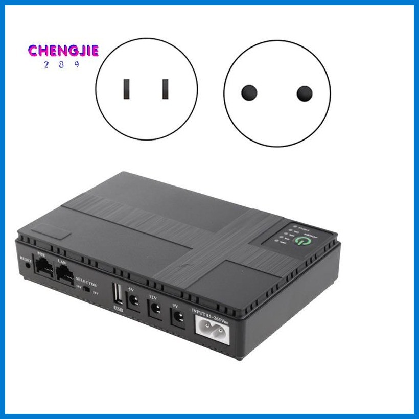 Portable Mini UPS Uninterruptible Power Supply POE5V9V12V for WiFi ...