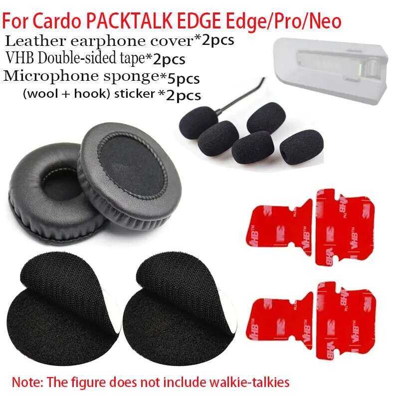 A A For Cardo PACKTALK EDGE Edge/Pro/Neo Motorcycle Helmet Intercom ...