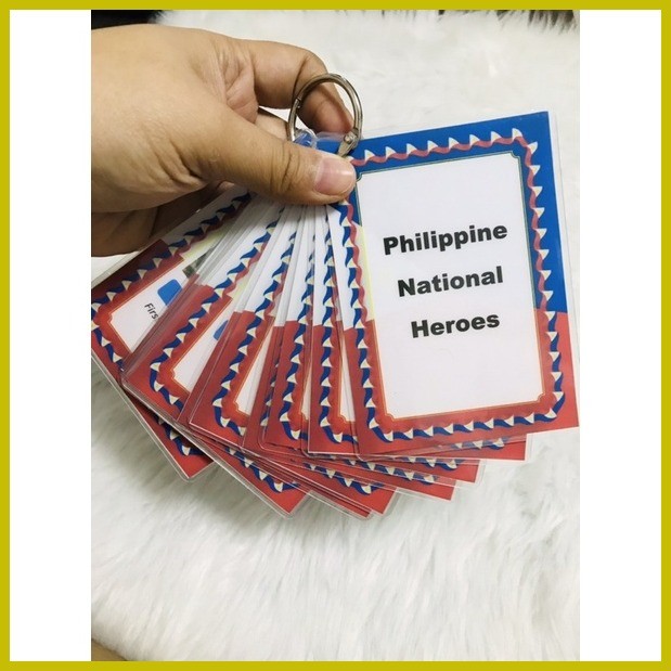 Laminated Philippine National Heroes Flashcards | Shopee Philippines
