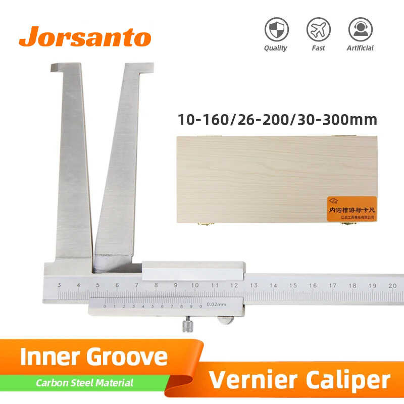 26-200Mm 2 Groove Vernier Caliper Calipers Stainless Steel Long Claw ...