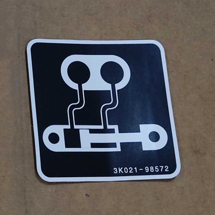 Kubota Tractor Auxiliary Control Valve Label Sticker M704/954K (Q ...