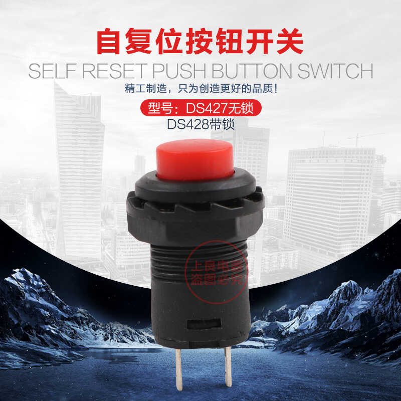 Button switch DS-427 without lock DS-428 self-locking red/green button ...