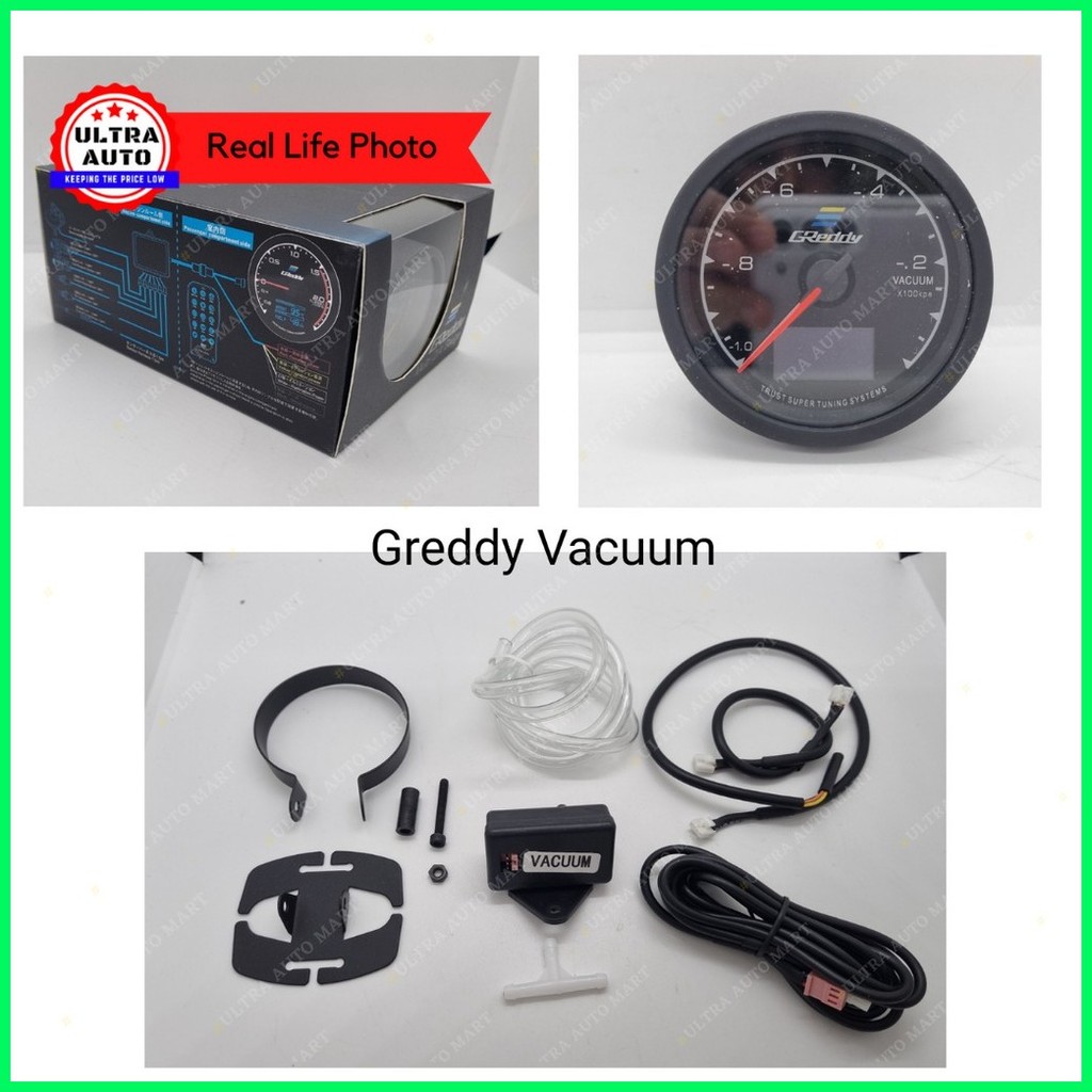 ☑ GReddy Digital Meter Gauge 34 Colour Water Oil Temp RPM Vacuum Boost ...