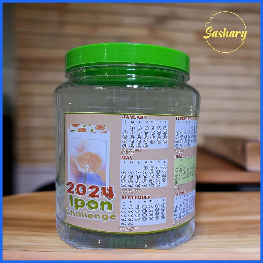 ♨ ═ ️ 2025 PEACH FUZZ Ipon Challenge with Calendar (JAR Coinbank ...