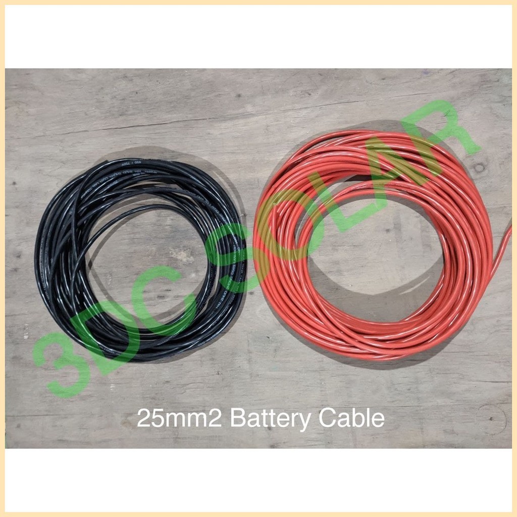 BATTERY/INVERTER Cable [16mm2,25mm2,35mm2] Single Core RED/BLACK ⊙ ...