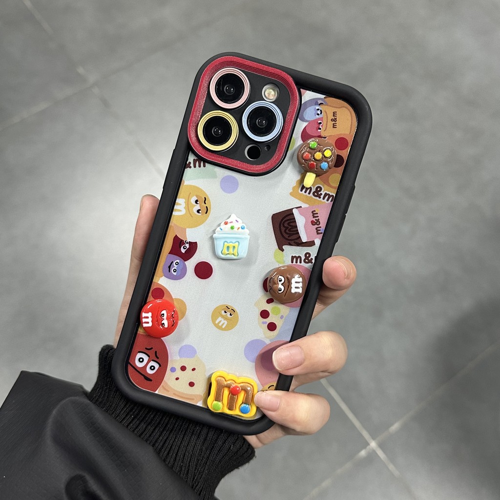 Rainbow M Beans Casing Compatible for IPhone 16 11 15 14 13 12 Pro Max ...