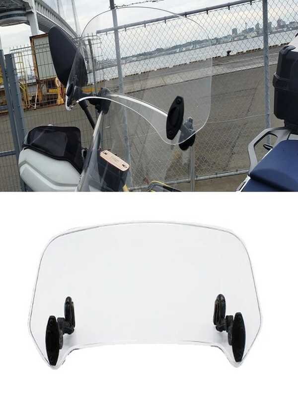 Universal Motorcycle With Raised Small Windshield, Adjustable Front ...