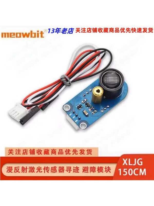 Diffuse reflection laser sensor tracking module obstacle avoidance distance, black and white tr ...