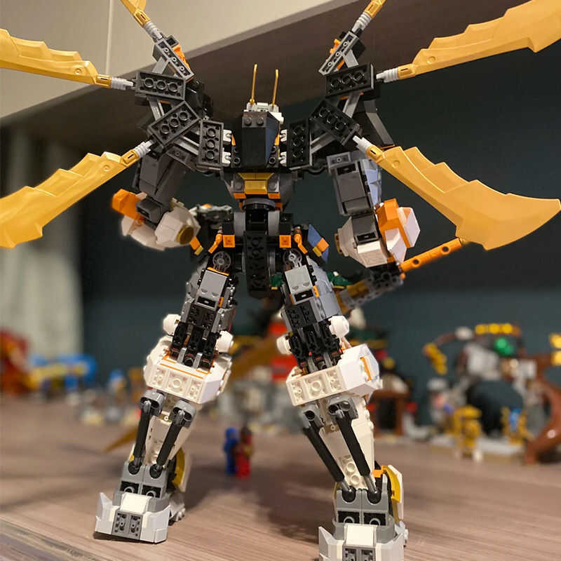 ragon Mech Building Kit With Poseable Wings,Sword & Minifigure ...