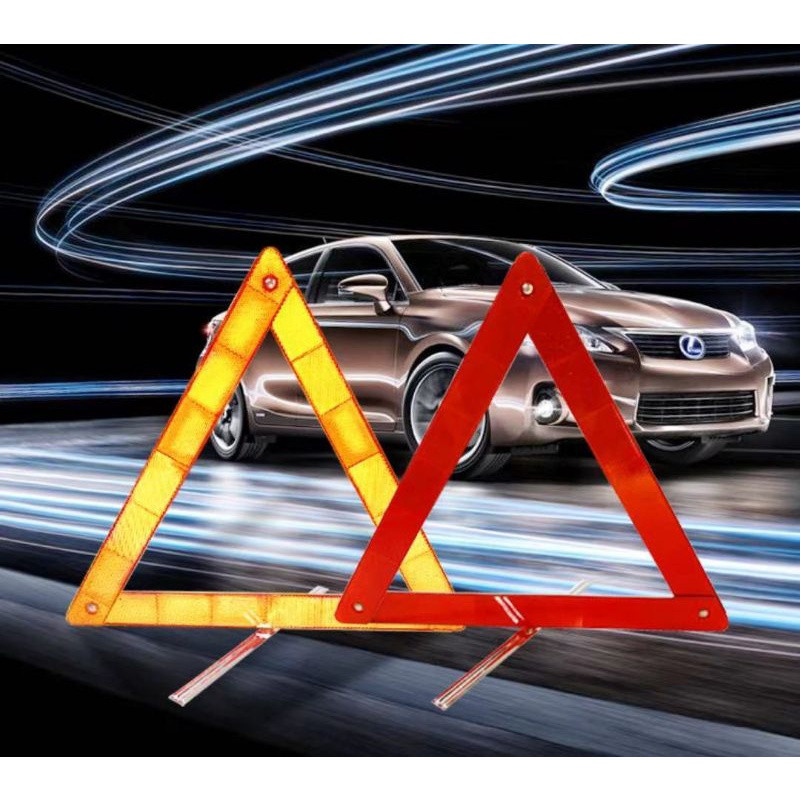 Reflective Triangle Early Warning Device Parking Warning Tripod Car ...
