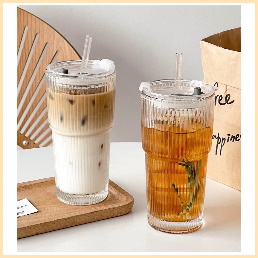 3in1 Reusable Boba Cup Smoothie Cup Boba Tea Cups, Wide Mouth 22oz ...
