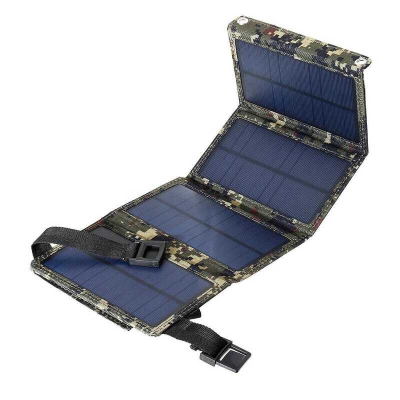USB Foldable Solar Panel Portable Flexible Small Waterproof 20W 5V ...