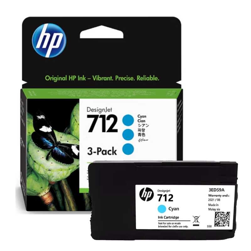 HP original 712 cartridge T650 T250 T630 printer T230 plotter ink 713 ...