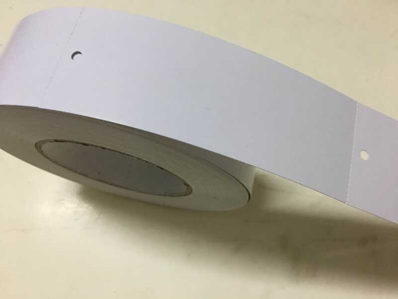 Blank roll clothing hang tag 50 100 * 500 pieces certificate of ...