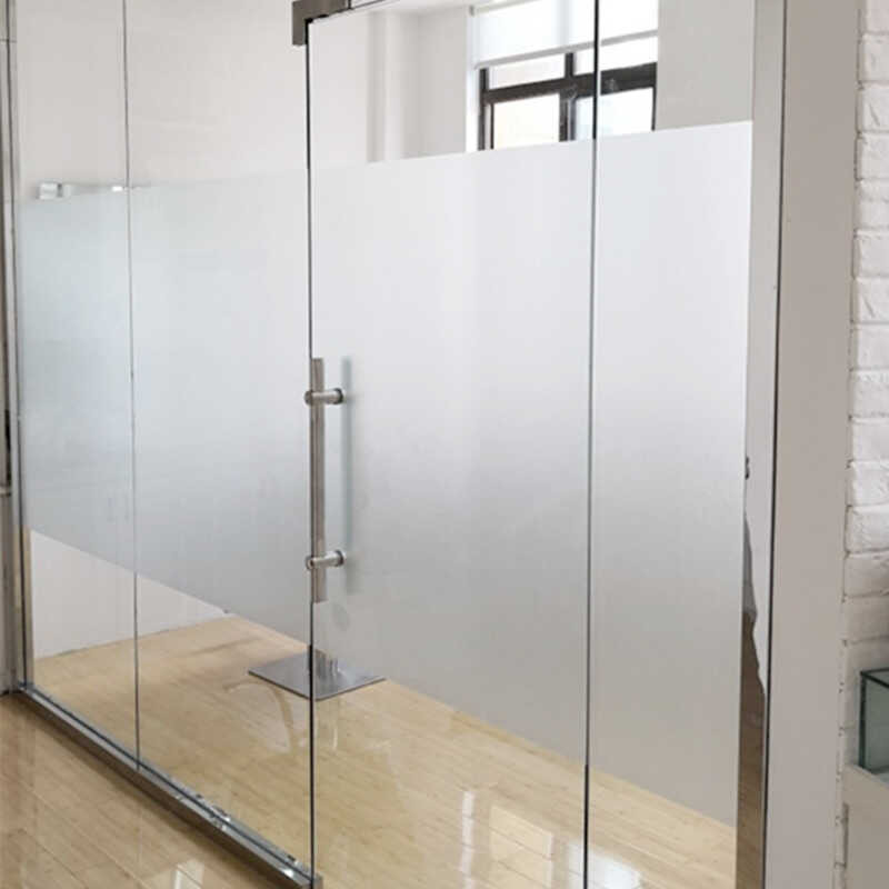 Matte glass stickers for offices, anti glare and blurred bathroom doors ...