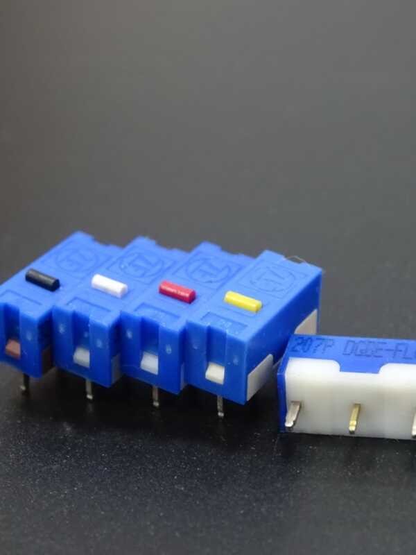 Gold ZF Red White Black Dot Mouse Micro Switch Button Repair Parts DG ...