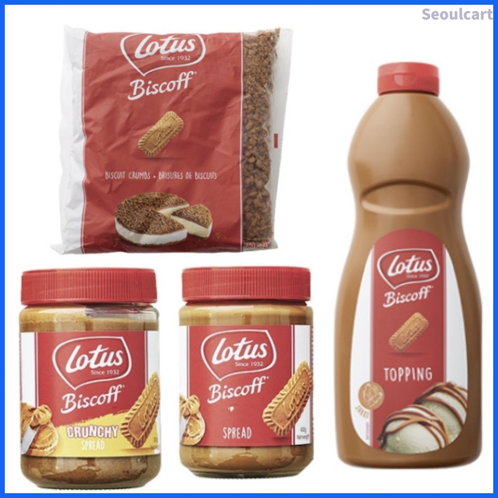Lotus Biscoff Topping 1kg, Lotus Biscoff Crumbles 750g, Lotus spread 400g, Lotus Spread Cruch ...