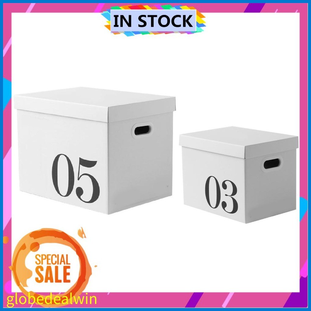 Globedealwin Cardboard Storage Box Large Corrugated Paper Portable for ...