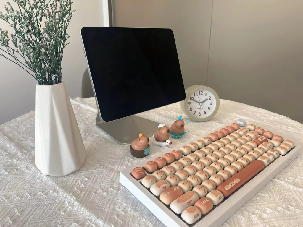 Cute Bread Keycap 138 Keys MOG PBT Thermal Sublimation Round Mantou ...