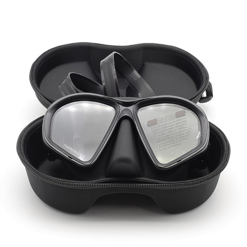 Two-Window Tempered Glass Diving Mask - Waterproof freediving mask ...