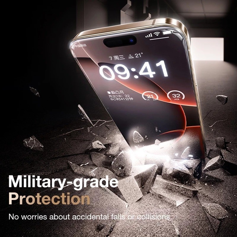 1-2PC HD Tempered Glass Protection Film For IPhone 16 15 14 13 12 11 ...