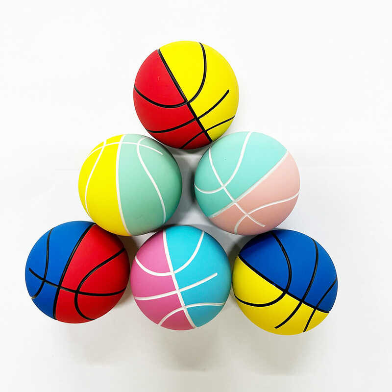 6Cm Ultra High Elasticity Rubber Mini Basketball Stress Relief Hollow ...