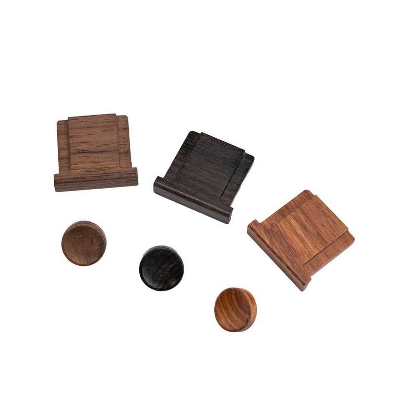 Tt New Dedied Solid Walnut Wood Hot Shoe Cover Shutter Button For Nikon ...